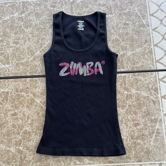 Zumba Fitness | Tops | 33 Vintagerare Zumba Studded Ribbed Tank L ...